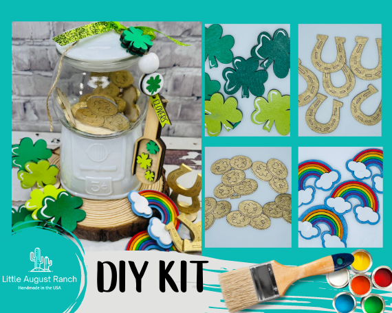 st-patrick-gumball-machine-filler-diy-gumball-filler-craft-kit-wood-bl ...