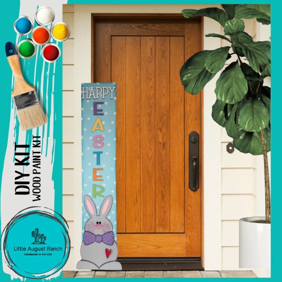 Happy Easter Leaner Toppers DIY Kit - Wood Blanks for Painting – Little ...