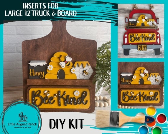 Honey Bee Insert for Large Interchangeable Truck and Breadboard- Hangi ...