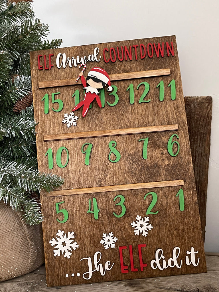 Christmas Elf Advent Calendar - Christmas Countdown – Little August Ranch