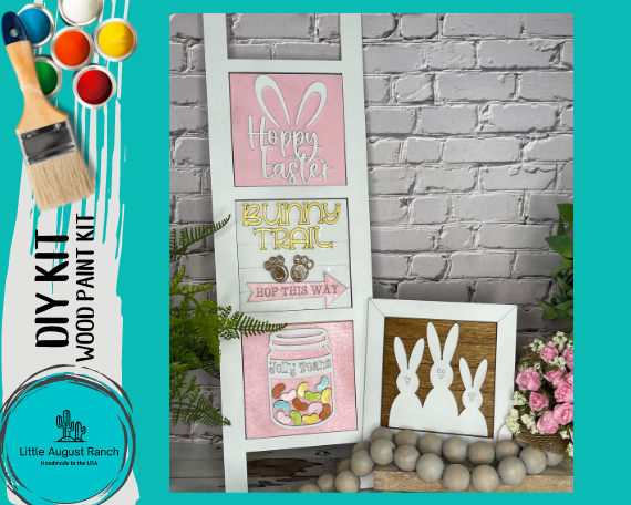 tiered-tray-easter-diy-leaning-ladder-insert-kit-interchangeable-decor ...